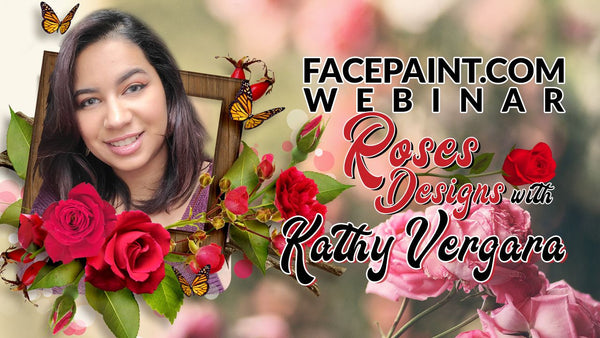 Webinar: Roses Designs with Kathy Vergara - Facepaint.com