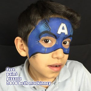 Tutorial for a Captain America Inspired Mask - Facepaint.com