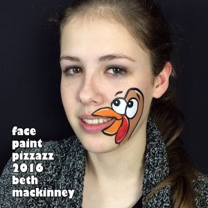 Tutorial: Simple Silly Turkey Cartoon - Facepaint.com