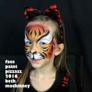 Easy Tiger Face Painting Designs