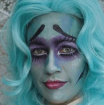 Corpse Bride Face Paint Design Video Tutorial by Athena Zhe - Facepaint.com
