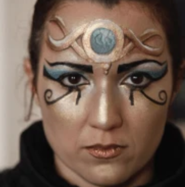Cleopatra Face Paint Design Tutorial Video by Athena Zhe - Facepaint.com