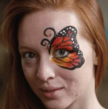 Monarch Butterfly Face Paint