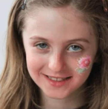 Easy Rose Face Paint Design Video Tutorial by Kiki - Facepaint.com