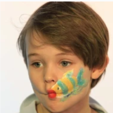 Easy Fish Face Paint Design Tutorial Video by Kiki - Facepaint.com