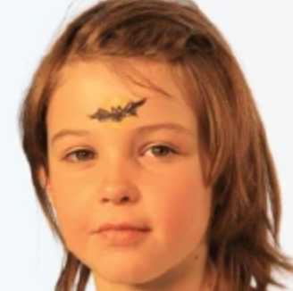 Easy Bat Face Paint Design Tutorial Video by Kiki - Facepaint.com