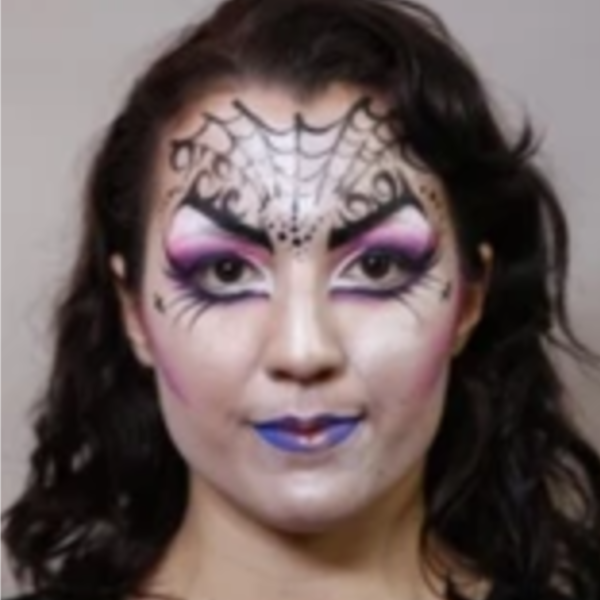 Goth Face Paint Design Video Tutorial by Athena Zhe - Facepaint.com