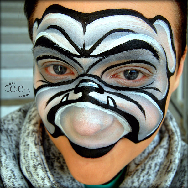 Bulldog Face Paint Tutorial by Artist Ashlie Alvey - Facepaint.com