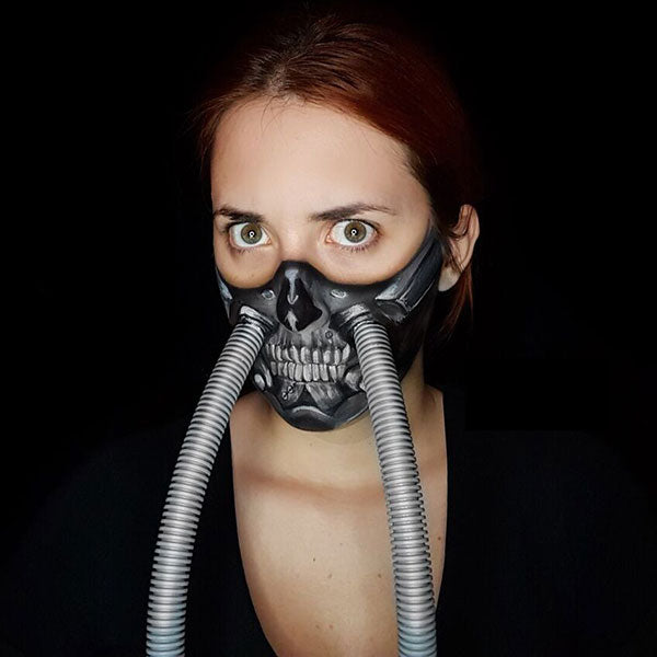 Cyborg Face Paint Video by Ana Cedoviste - Facepaint.com