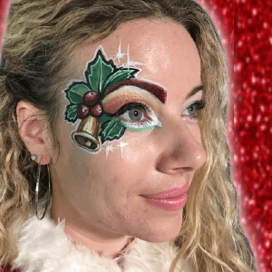 Mistletoe Eye Design Video by Athena Zhe - Facepaint.com