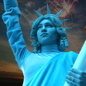 Lady Liberty Paint and Costume Video by Athena Zhe - Facepaint.com