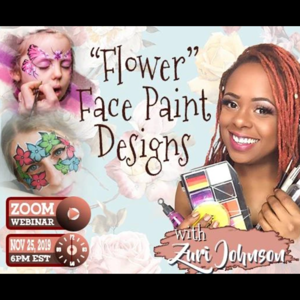 Webinar: Face Painting Flower Designs With Zuri FX - Facepaint.com