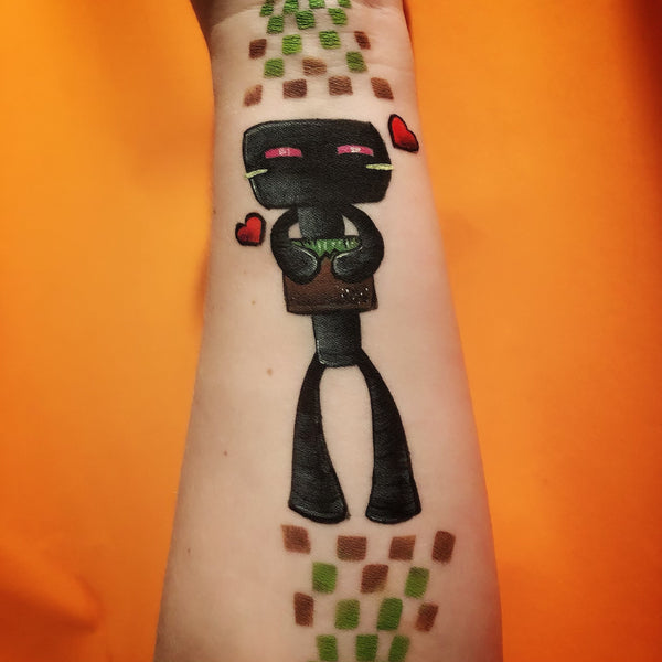 Minecraft Enderman Arm Design by Marina - Facepaint.com