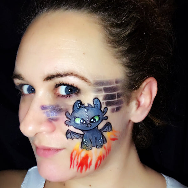 Little Dragon Design by Marina - Facepaint.com