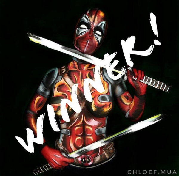 January Instagram Winner: Chloé - Superhero Theme - Facepaint.com