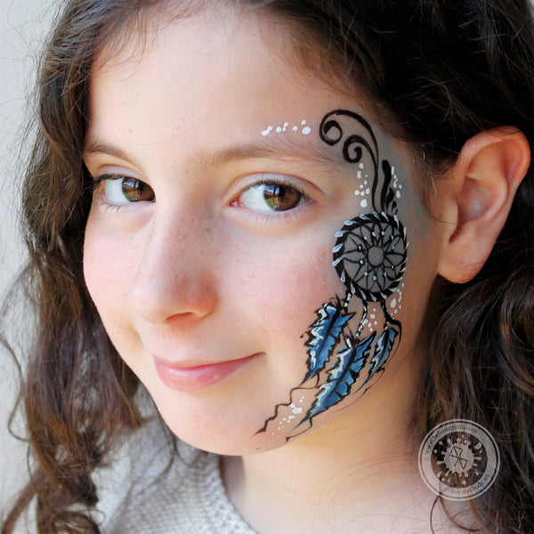 Dreamcatcher Cheek Art by Belén te Pinta - Facepaint.com