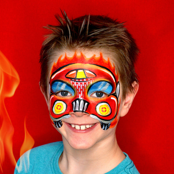 Little Fire Truck by Pam Kinneberg - Facepaint.com