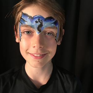 Split Cake Blue Dragon Video Tutorial by Kiki - Facepaint.com