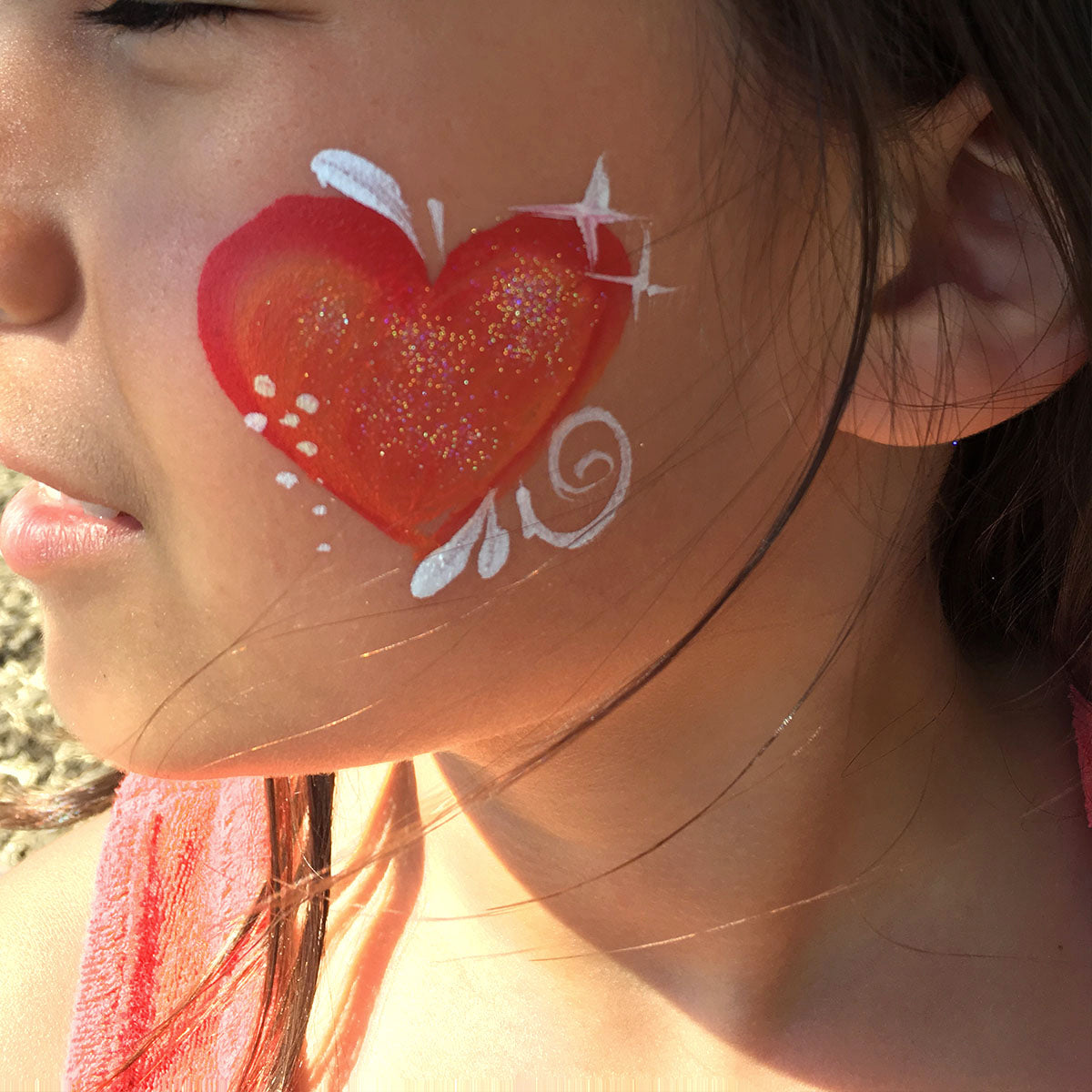 Heart Face Painting Ideas