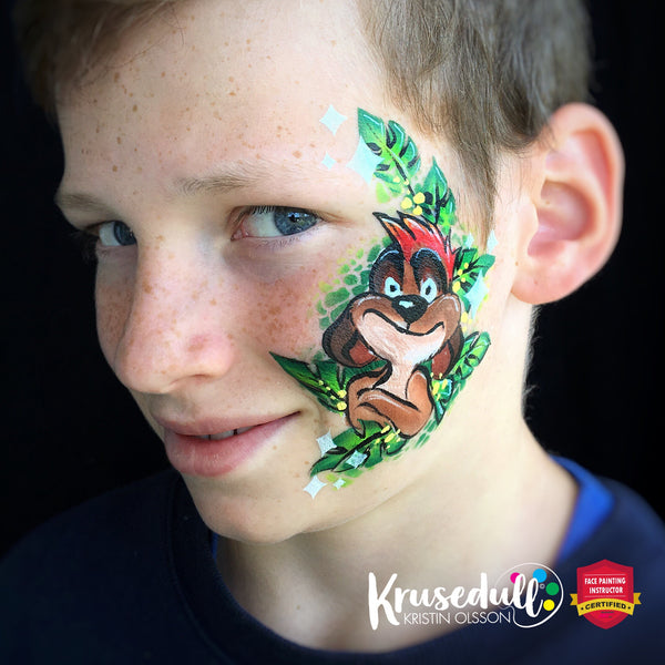 Lion King - Timon Cheek Art by Kristin Olsson - Facepaint.com