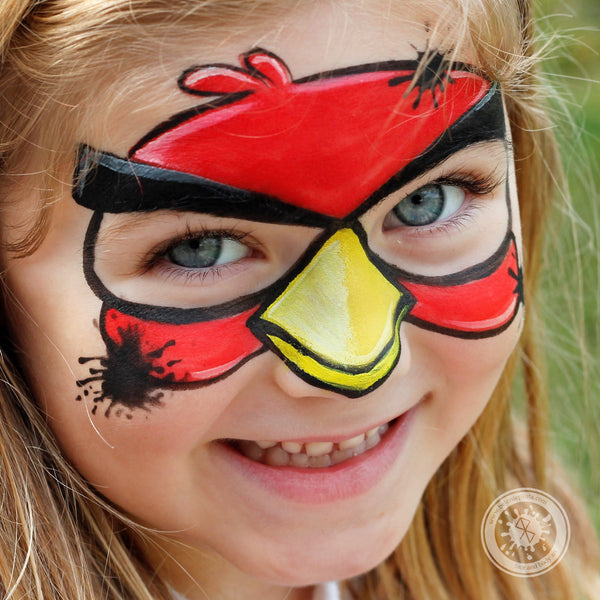 Angry Birds Mask by Belén te Pinta - Facepaint.com