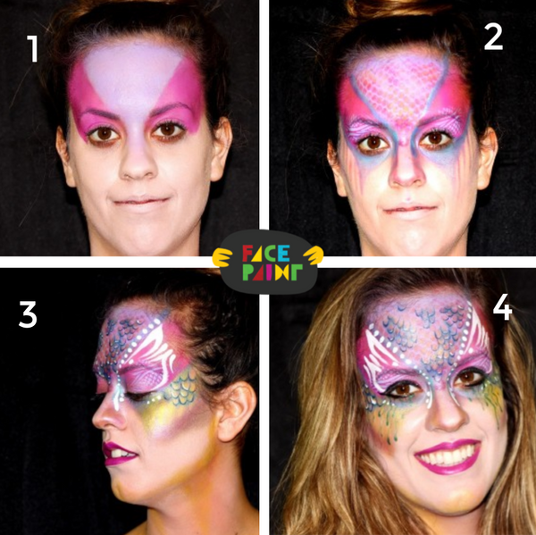 Tutorial: Mermaid Face Paint Design - Facepaint.com