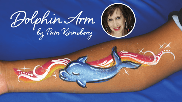 Dolphin Arm Design by Pam Kinneberg - Facepaint.com
