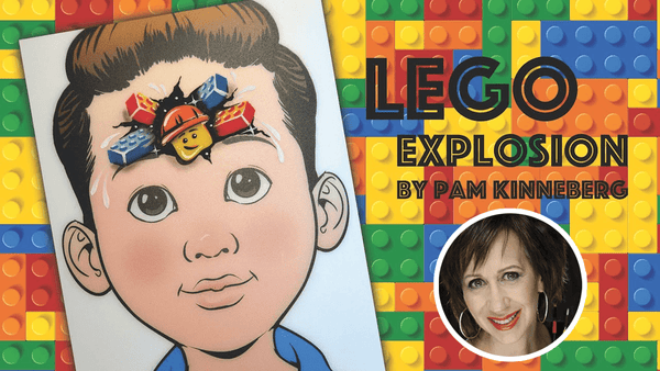 Lego Explosion by Pam Kinneberg - Facepaint.com