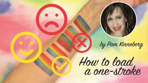 How to Load a One Stroke by Pam Kinneberg - Facepaint.com