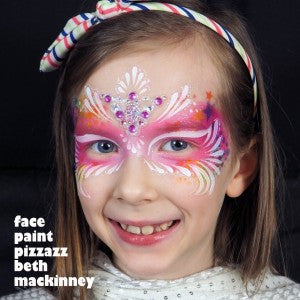 Brilliant Birthday Bling Mask Tutorial - Facepaint.com