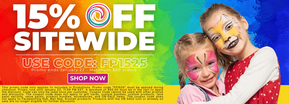 Professional Face & Body Paint, $5.00 Flat Rate Shipping for US Orders