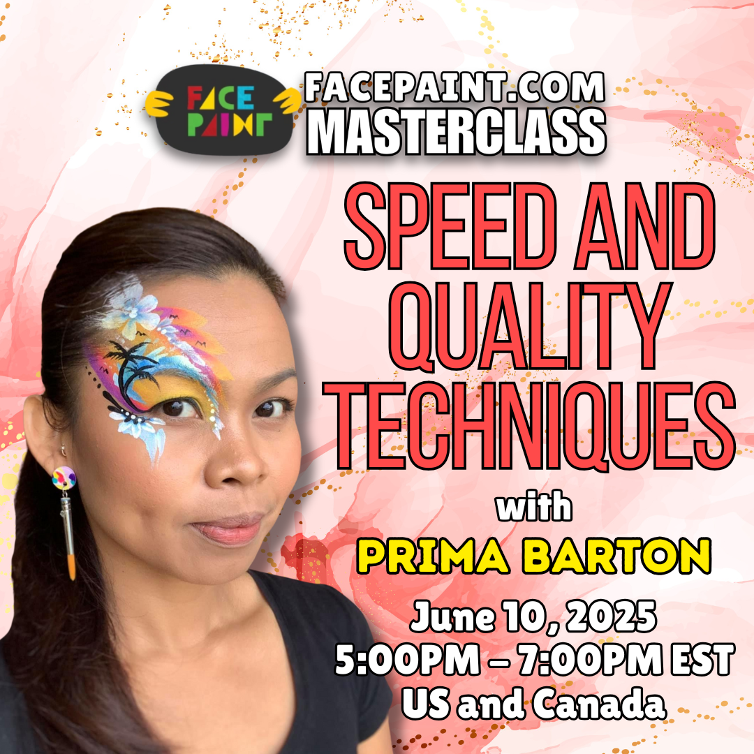 Prima Barton (Speed and Quality Techniques) Masterclass - Facepaint.com