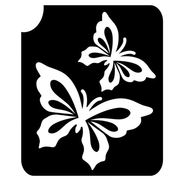 Art Factory Glitter Tattoo Stencil - Monarch Butterflies 184 (5/PK ...