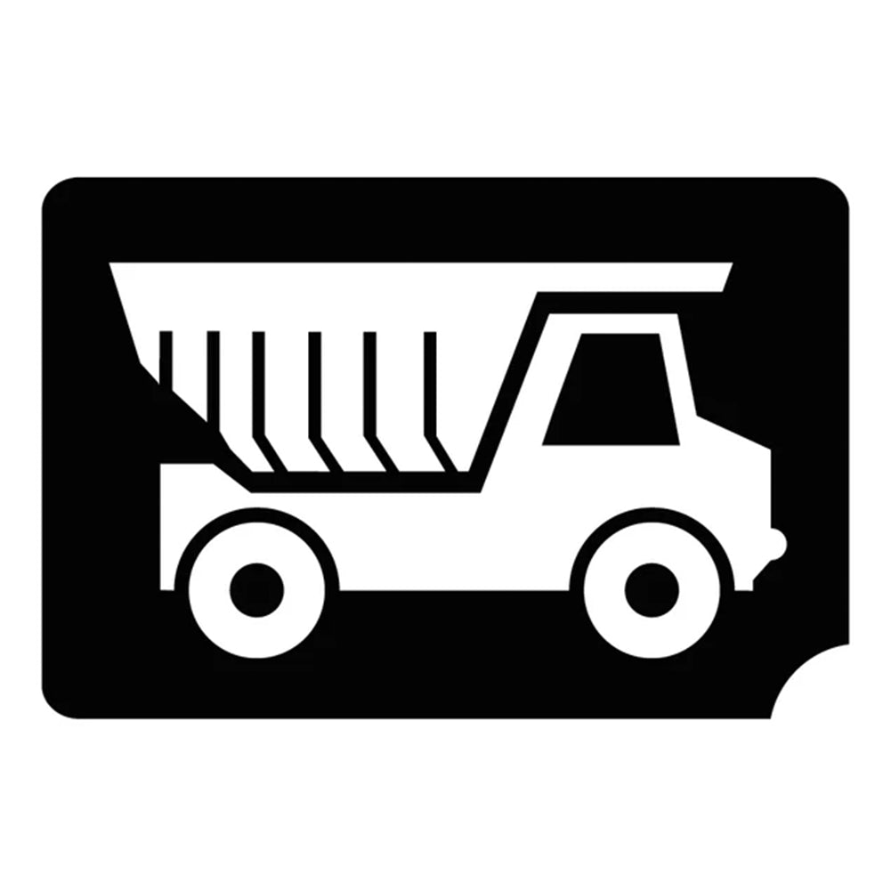 Art Factory Glitter Tattoo Stencil - Dump Truck Construction 766 (5/PK ...