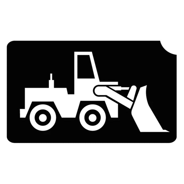 Art Factory Glitter Tattoo Stencil - Excavator Construction 768 (5/PK ...