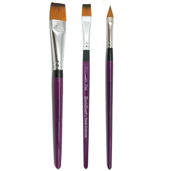 Blazin Brush Build Your Own Brush Set (Pick 3+ Styles) - Facepaint.com