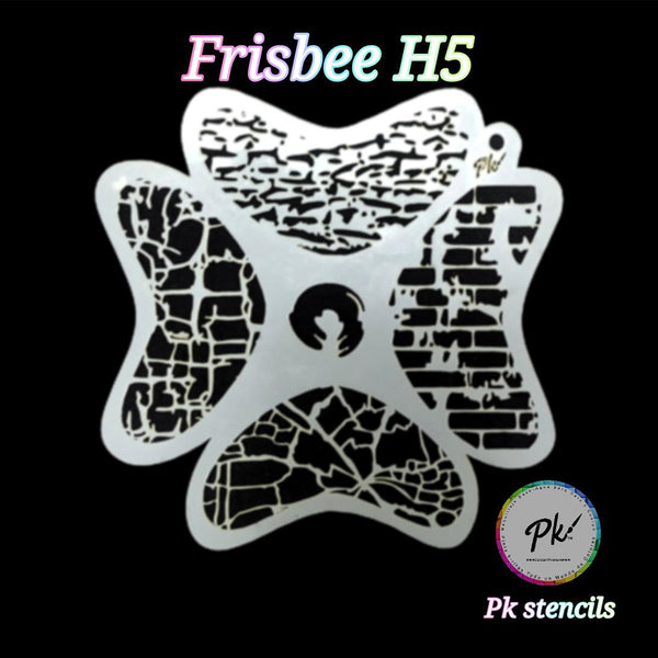 PK Frisbee Stencil - H5 | Facepaint.com