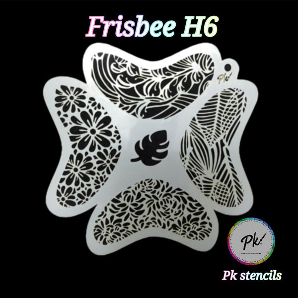 PK Frisbee Stencil - H6 | Facepaint.com
