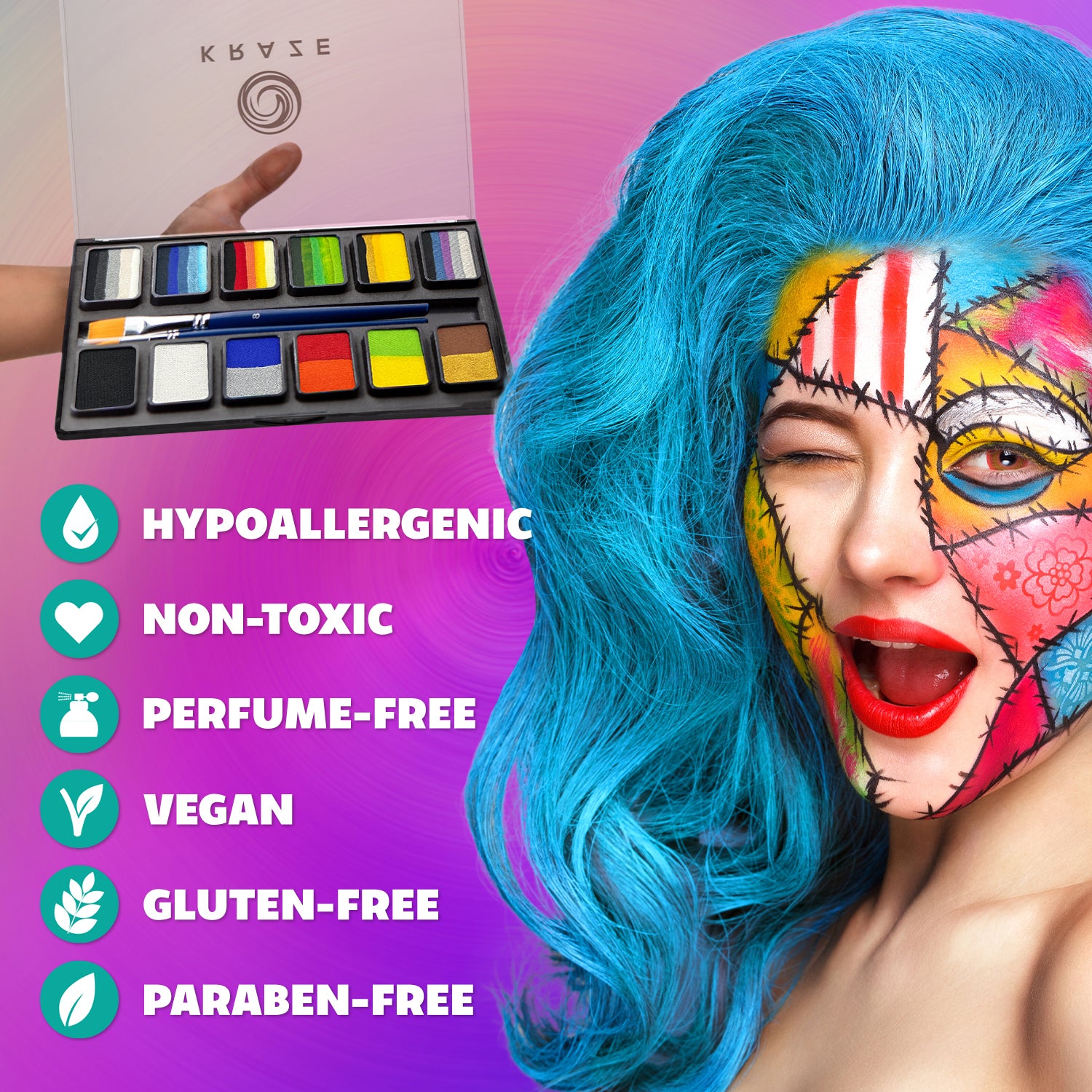 Kraze FX - Tamina's Graffiti Palette | Facepaint.com
