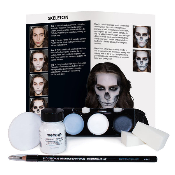 Mehron Premium Skeleton Character Kit: FacePaint.com - Facepaint.com