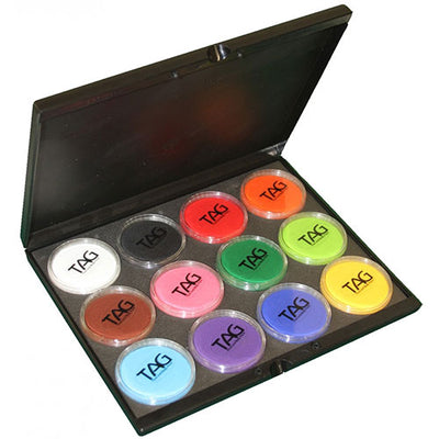 TAG Face Paint 12 Color Regular Palette (12 x 32 gm) - Facepaint.com