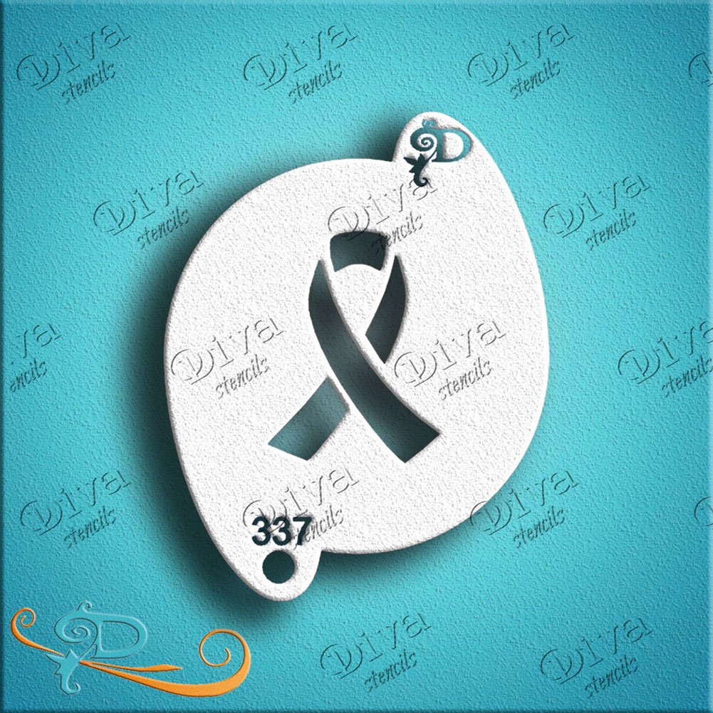 Awareness Ribbon Stencil