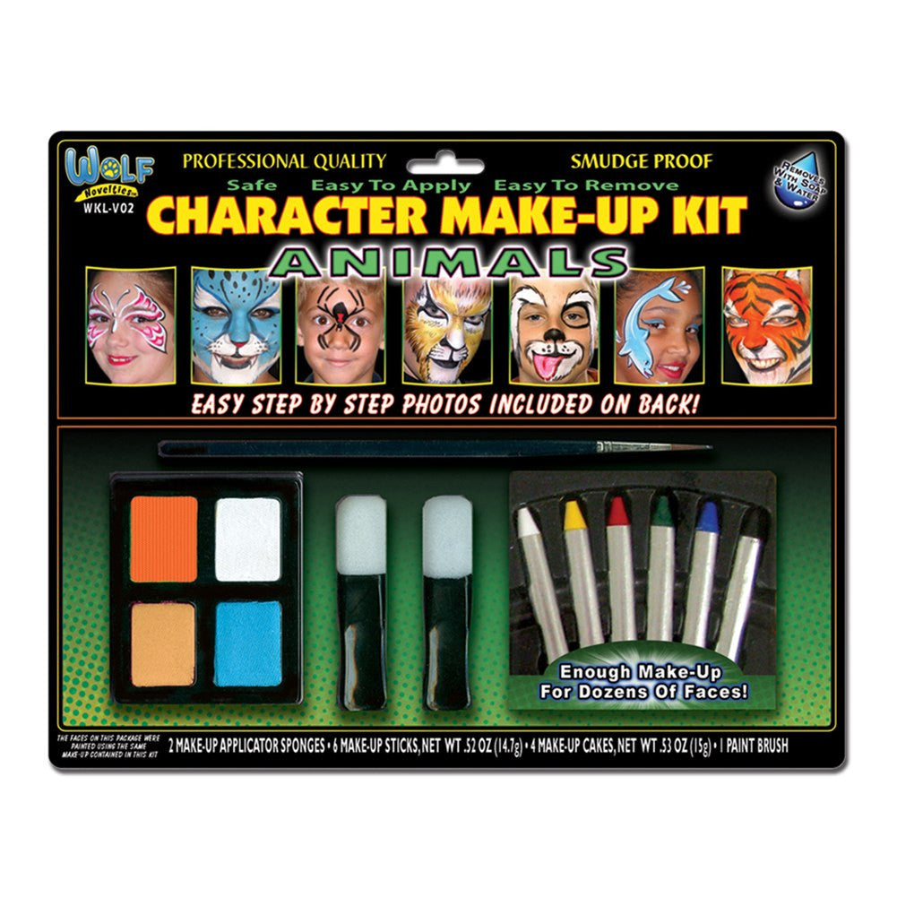 Simple Wolf Face Paint Wolfe Character Animal Face Painting Kit: