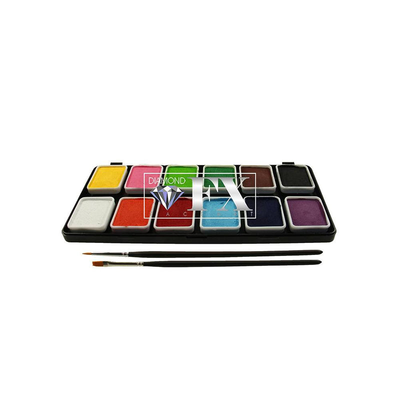 Diamond FX Face Paint Palette (12/colors - 6 gm): FacePaint.com ...