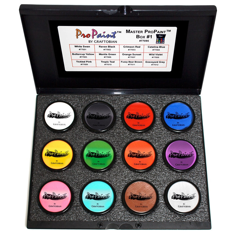 Graftobian ProPaint Regular Palette (12 Colors): FacePaint.com ...