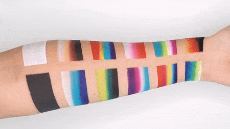 Fusion Body Art Spectrum Face Painting Palette Rainbow Explosion ...