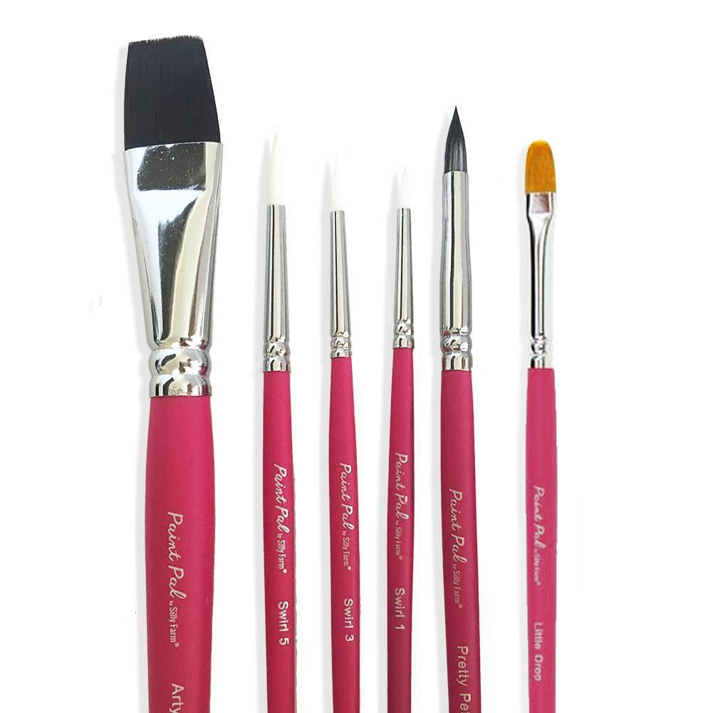 Silly Farm Paint Pal 6-Piece Classic Brush Set: FacePaint.com ...