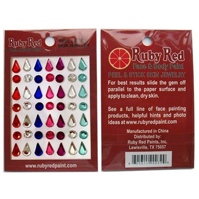 Ruby Red Peel & Stick Gems: FacePaint.com - Facepaint.com