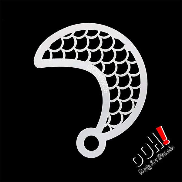 Ooh! Wrap Stencil - Scales: Facepaint.com